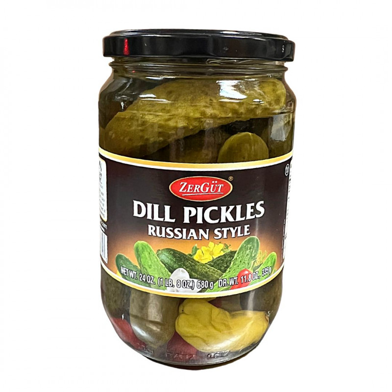 "ZERGUT" PICKLED DILL CUCUMBERS 680G