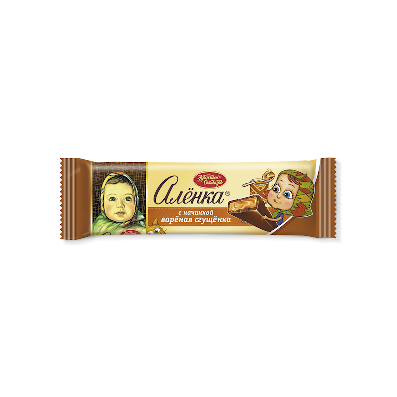 CHOCOLATE BAR "ALENKA" W/COND. MILK 50 GR