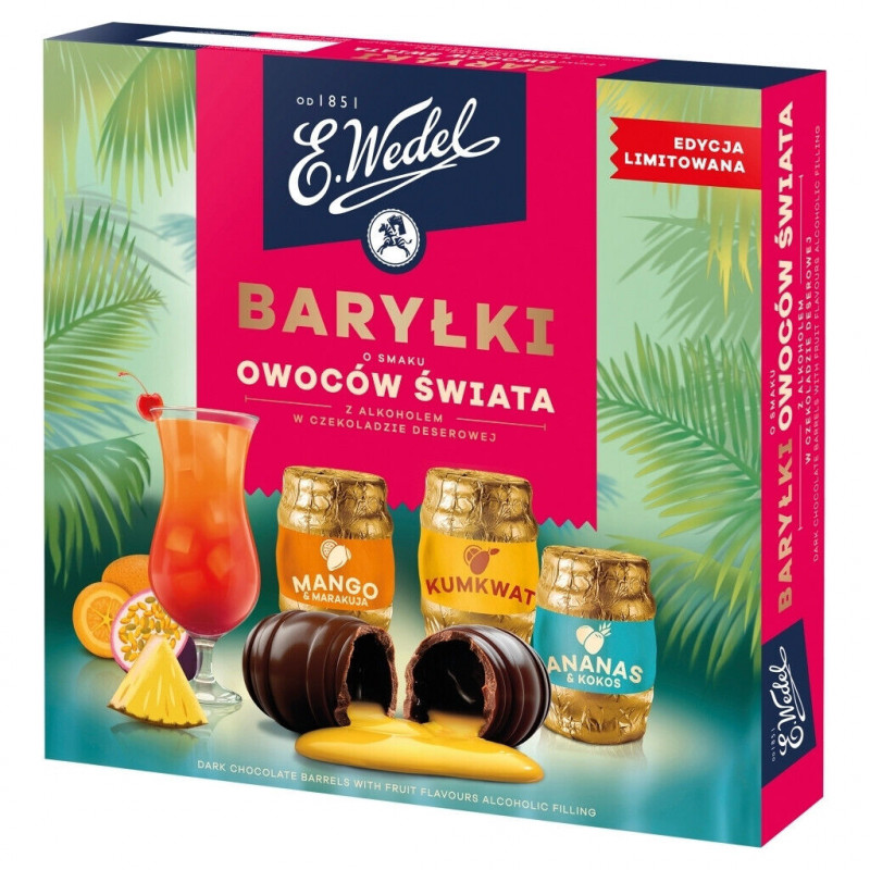 E.WEDEL BARYLKI CANDY W/FRUITS 200G