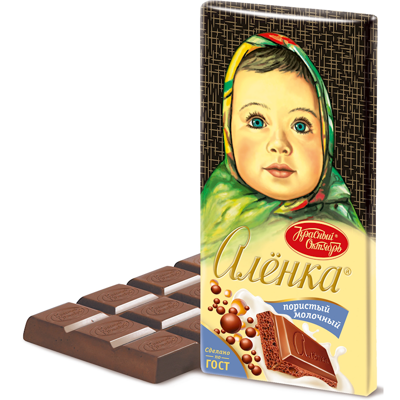 ALENKA AIRATED MILK CHOCOLATE 90G