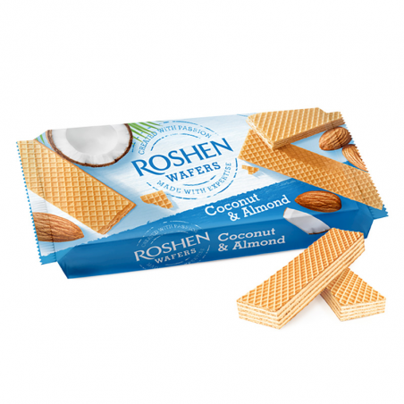 ROSHEN WAFERS COCONUT-ALMOND 216GR