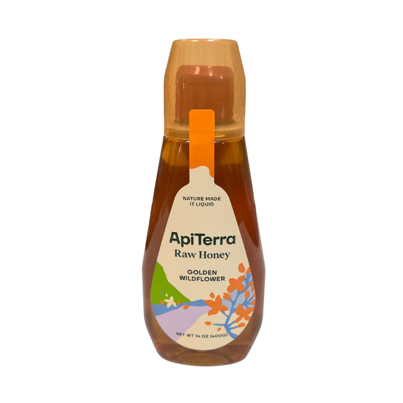 RAW HONEY GOLDEN FLOWERS 400G APITERRA