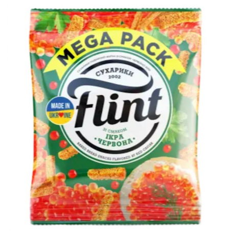 FLINT BREAD CRISPS RED CAVIAR FLAVOR 100G